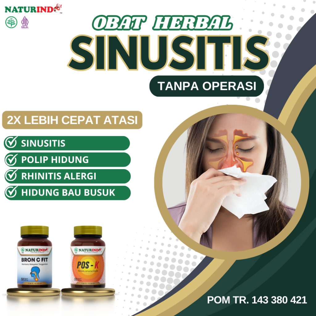 Jual Obat Sinusitis Polip Hidung Rhinitis Alergi Kronis Akut Pilek ...