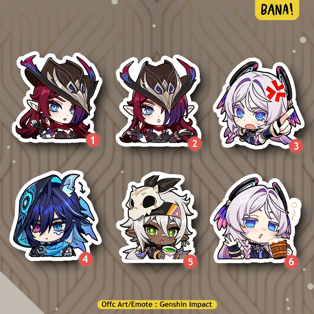 Jual Stiker CITLALI Genshin Impact Sticker Anime Waterproof | BANA ...