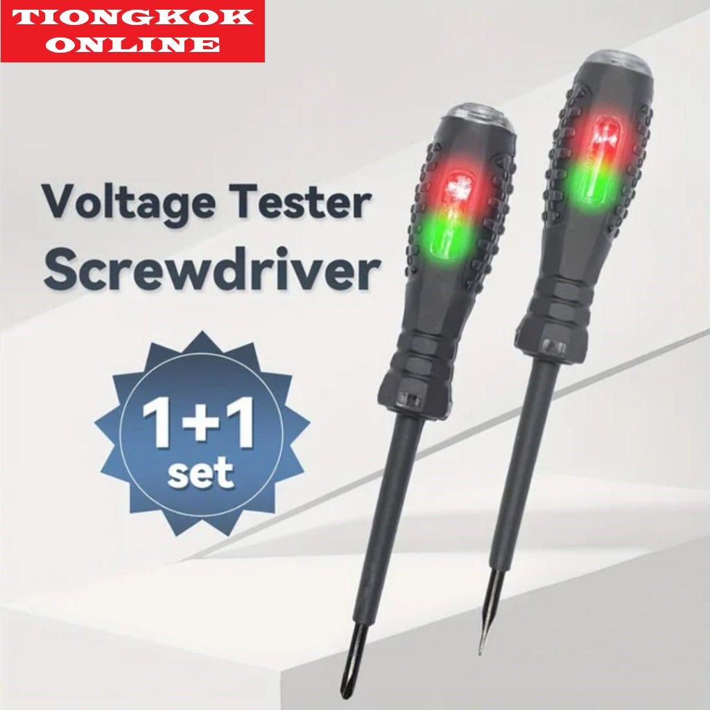 Jual Obeng Tespen Bolak Balik dual Led tester listrik With Indicator ...