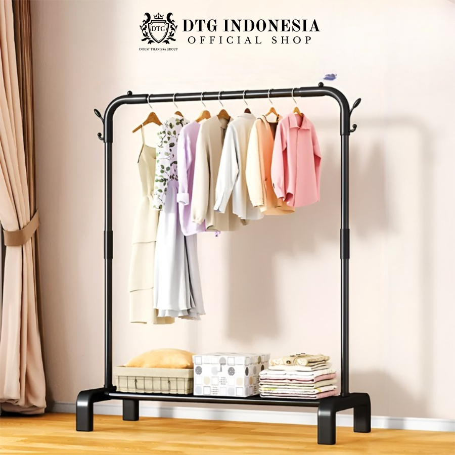 Jual DTG - Stand hanger single rak gantungan baju pakaian hanger topi ...