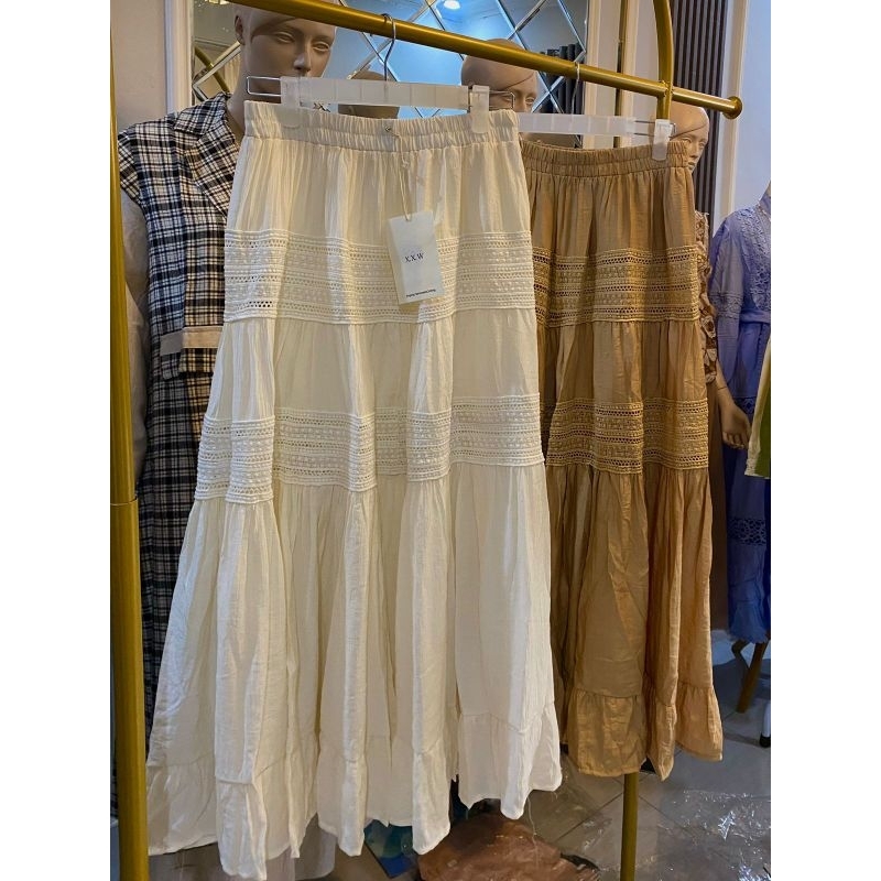 Jual rok katun import premium* katbol*tebal*cantik*murah | Shopee Indonesia