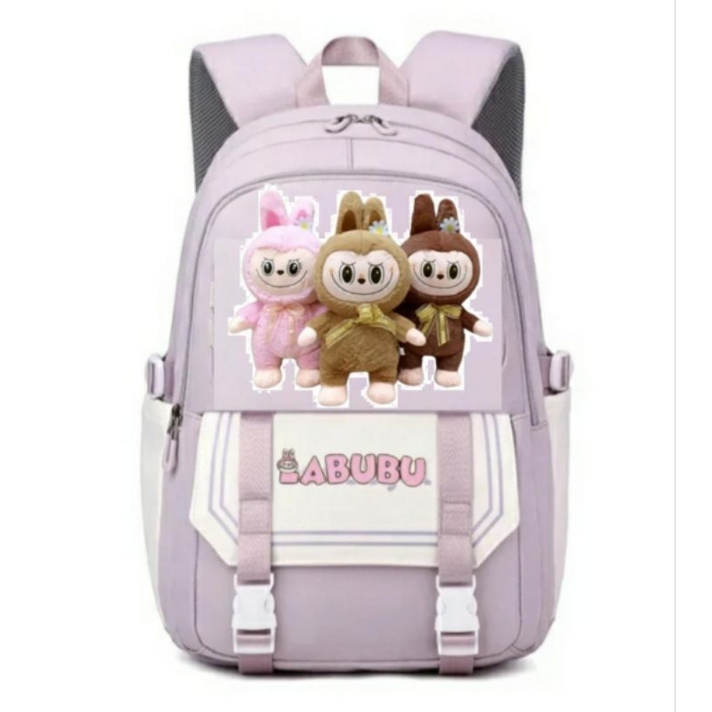 Jual Tas Ransel Anak Perempuan labubu Bags Tas Sekolah Anak SD SMP tas labu anak perempuan ...