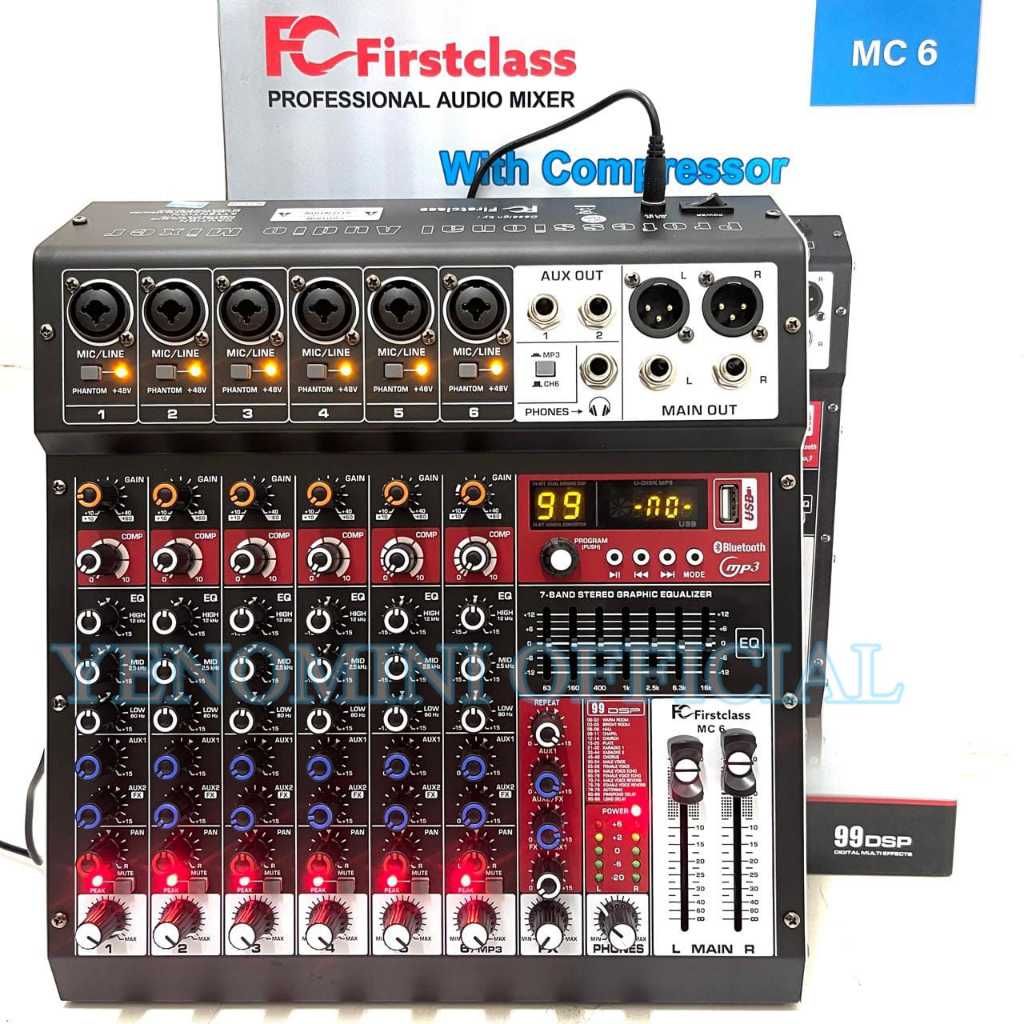 Jual Mixer Audio First Class MC 6 6channel With Compressor Original ...