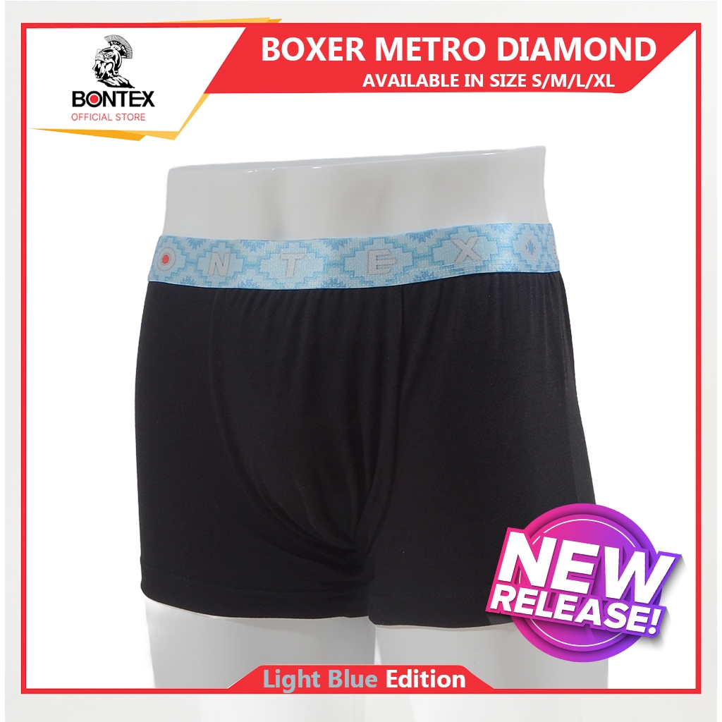 Jual BONTEX Boxer Metro Diamond - Celana Dalam Pria Model Boxer - Bahan ...
