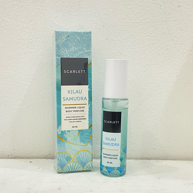 Jual Scarlett Whitening Shimmer Liquid Body Perfume Kilau Samudra 30ml ...