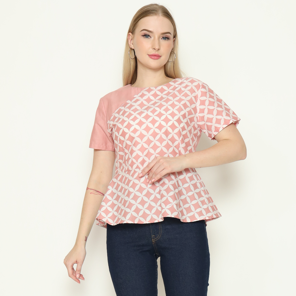 Jual Blouse Batik Wanita - Atasan Batik - Bhatara Batik Lotus - Baju ...