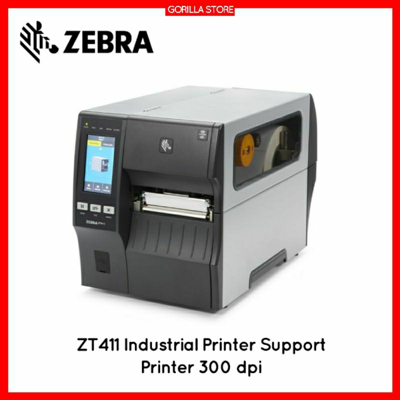 Jual Printer Zebra ZT411 USB Port Resolusi 300 DPI Barcode Label ...