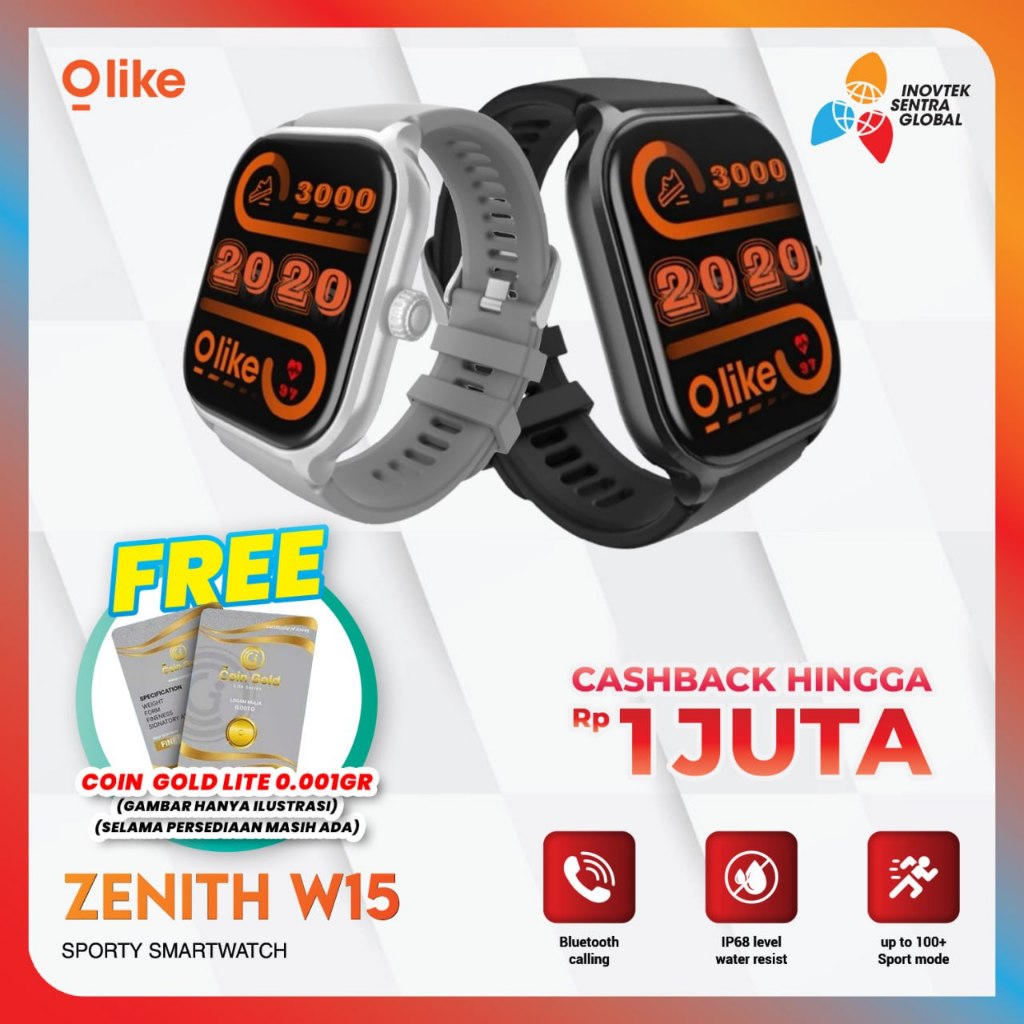 Jual Olike Zenith W15 Smartwatch 2.01" Bluetooth Call IP68 Watch Face ...