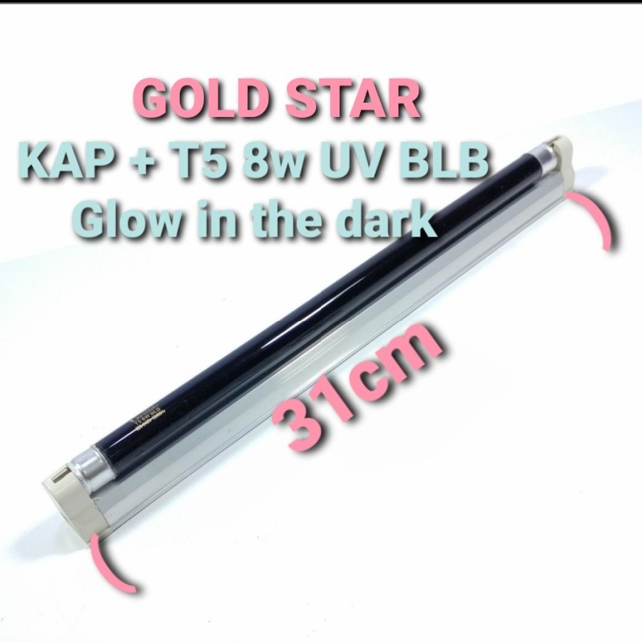 Jual REFILL / SET Lampu Ultraviolet, UV T5 8W UANG BLB 31cm (lp 30cm ...