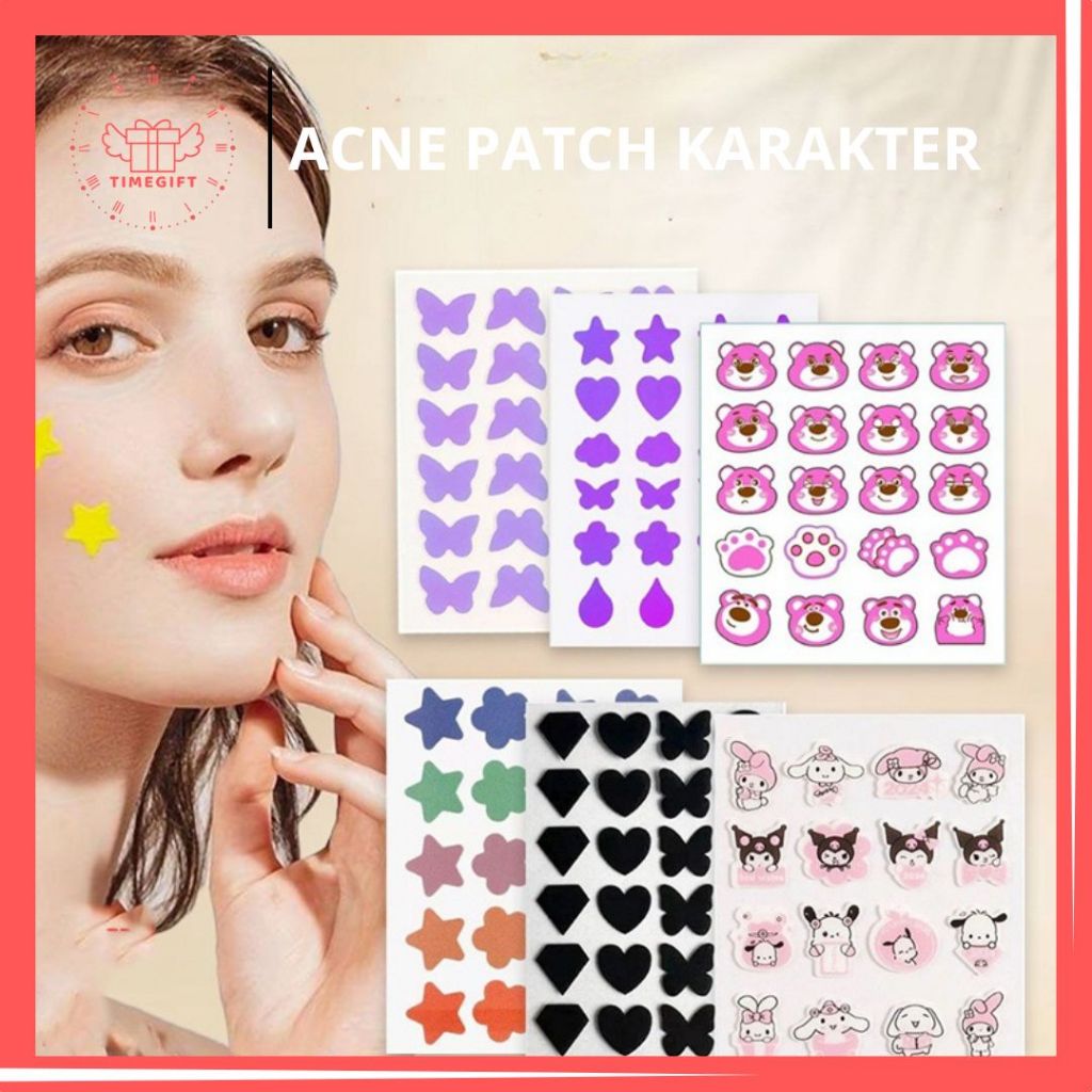 Jual Acne Patch Jerawat motif Stiker Jerawat Colorful Hydrocolloid Acne ...
