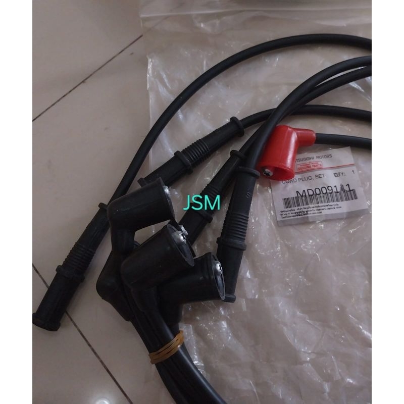Jual KABEL CABLE BUSI CORD SET MITSUBHISI L300 KUDA BENSIN P/N MD009141 ...