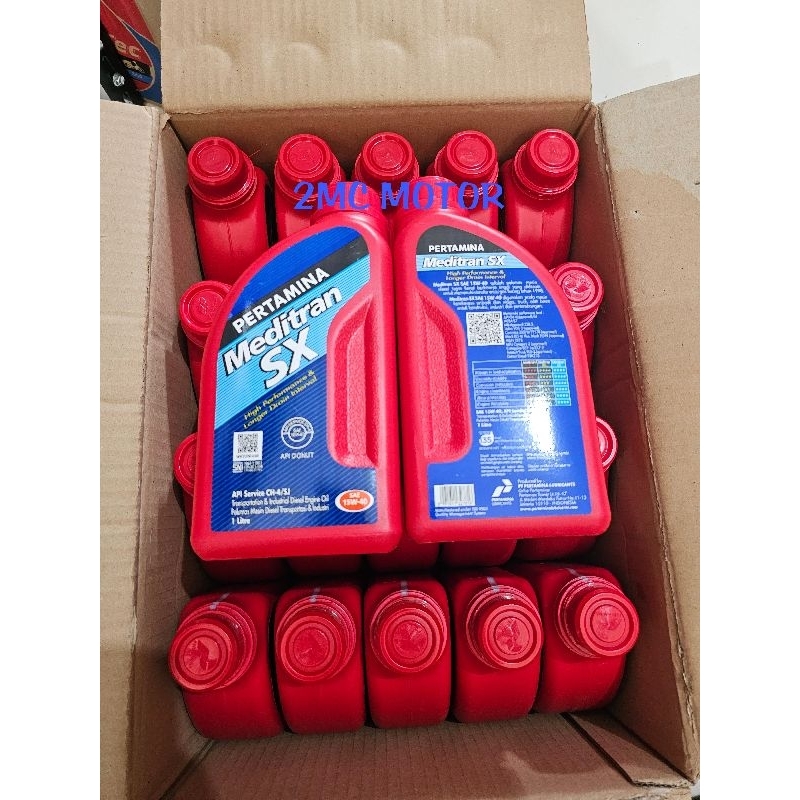 Jual Oli Pertamina Meditran SX 15W-40 1Liter/(1 Dus isi 20 Botol)/Oli Mesin Mobil Diesel ...