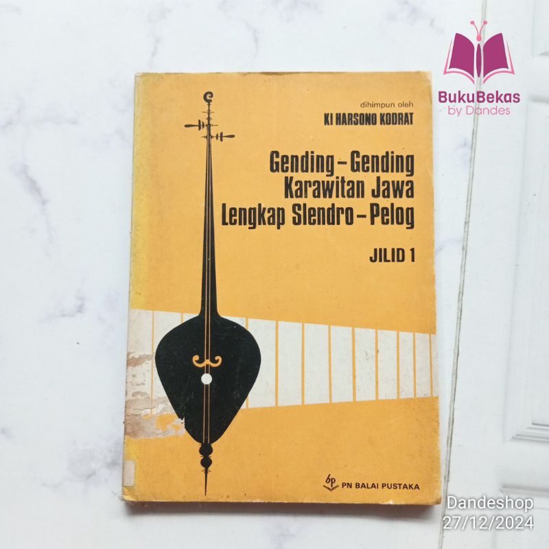 Jual Gending Gending Karawitan Jawa Lengkap Slendro-Pelog Jilid 1 by Ki ...