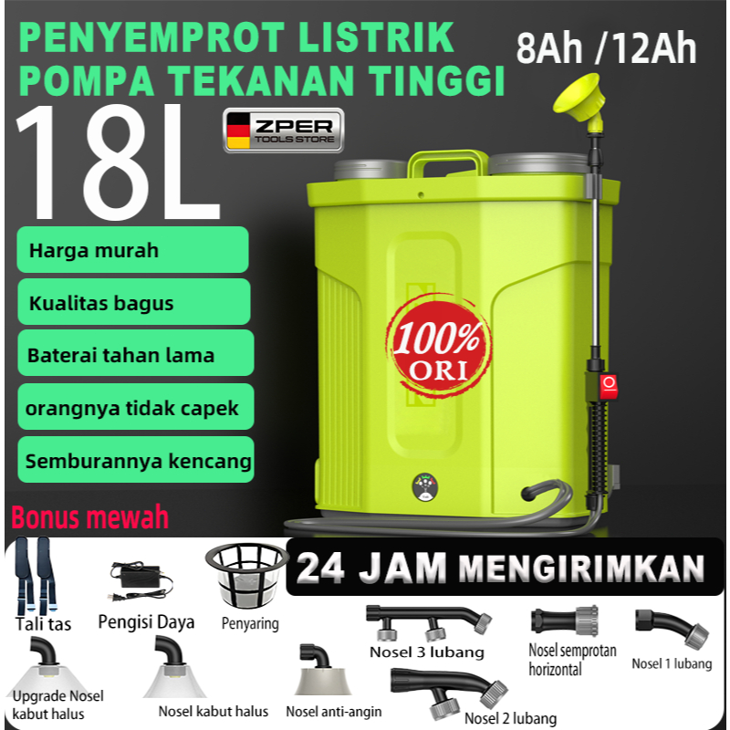 Jual 【100% ORI】ZPER Tangki Sprayer Manual 18 Liter Alat Semprotan Hama ...