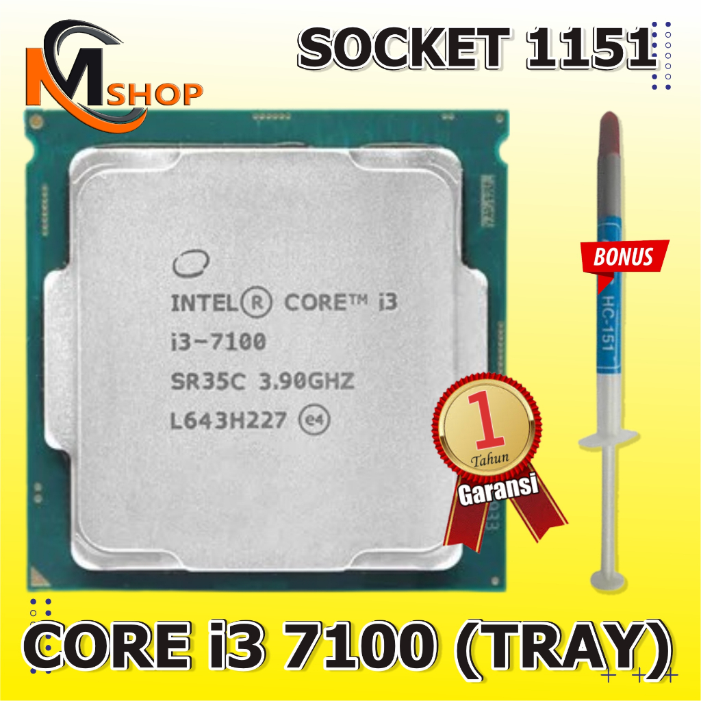 Jual Processor Intel Core i3 7100 Socket LGA 1151 Tray Kaby Lake Gen 7 ...