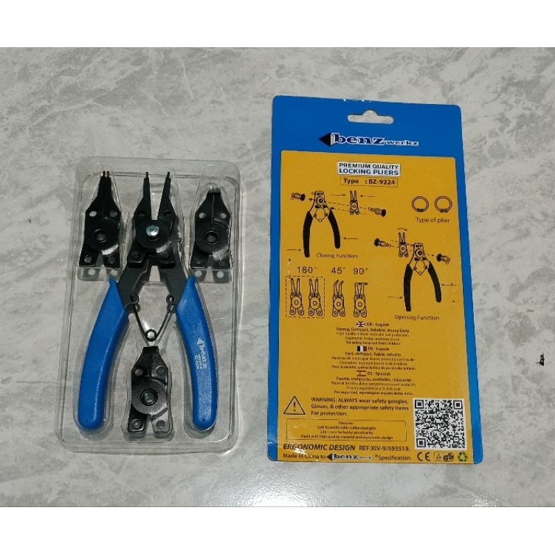Jual Tang Snap Ring Plier Set 150mm / 6" Tang Sepi Set 6" | Shopee ...