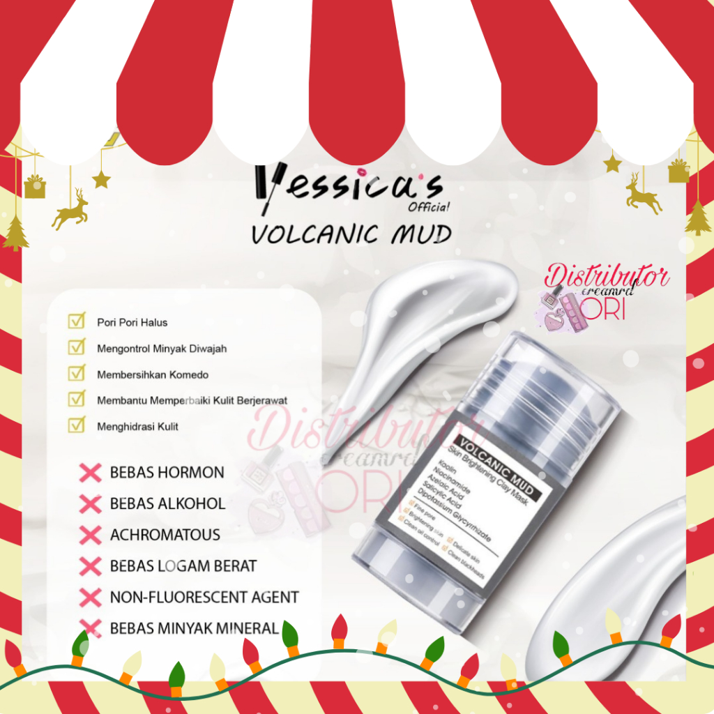 Jual Yessica's Volcanic Mud& Amazons White Mud Stick Mask-50gr | Shopee ...