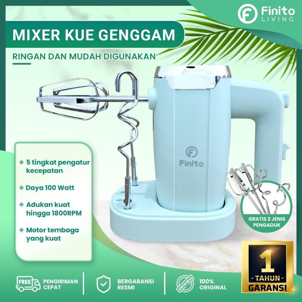 Jual Mixer Genggam Tatakan Finito MX001D / Hand Mixer Elektrik 5 Speed ...