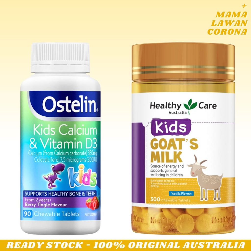 Jual Ostelin Kids Calcium Vitamin D3 90 Chewable Tablets Tablet caps ...