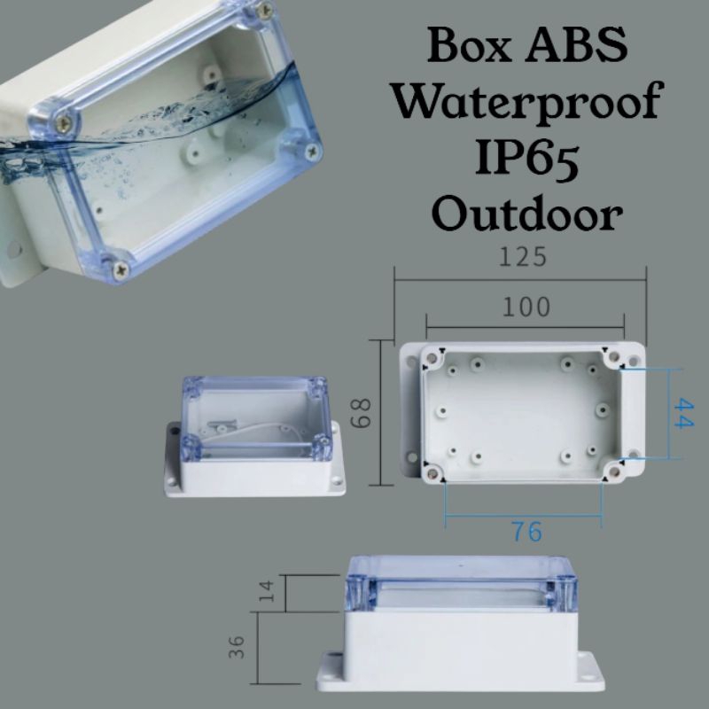 Jual Box ABS Waterproof IP65 OutdoorBox Plastik Kotak Panel Listrik ...