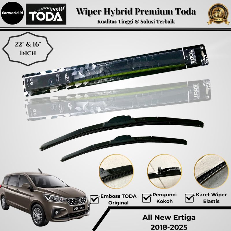 Jual Wiper Hybrid Super Premium All New Ertiga - Ukuran 22" & 16 ...