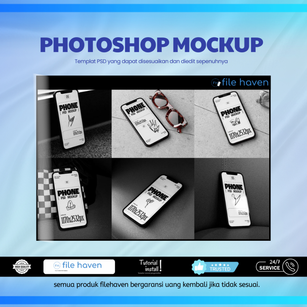 Jual Photoshop Mockup - Iphone 16 | 6 PSD File | Shopee Indonesia