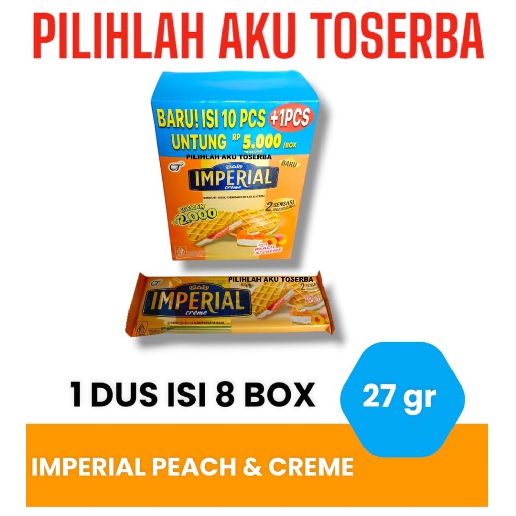 Jual IMPERIAL cream PEACH 27 gr - ( HARGA 1 BOX ) | Shopee Indonesia