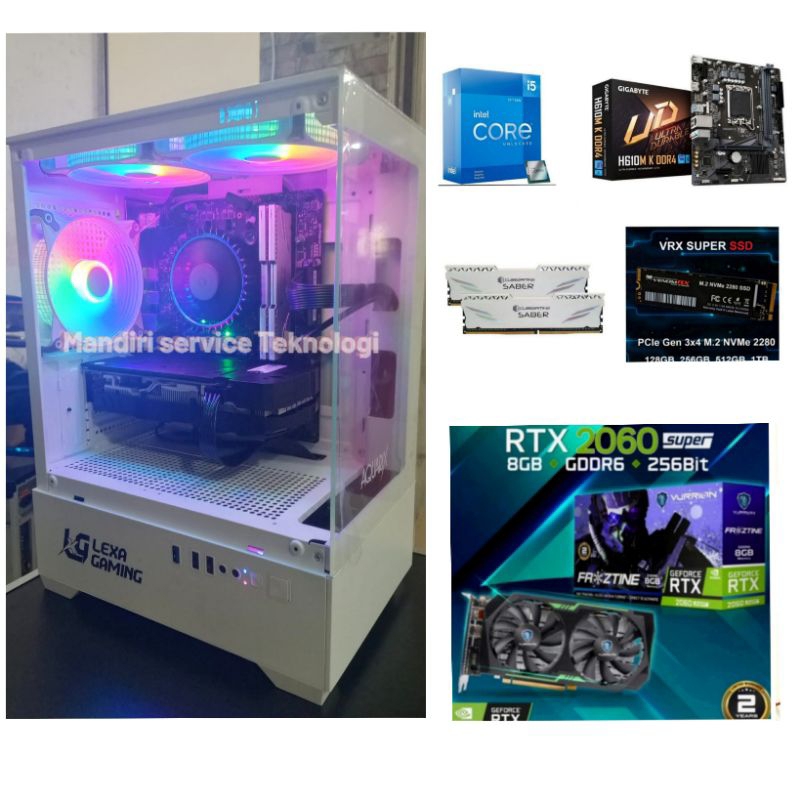 Jual Rakitan PC Gaming / Rendering / Streaming Intel Core i5 12400F Gen 12 LGA 1700 VGA RTX 2060 ...