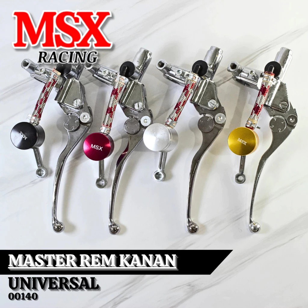 Jual Master Rem Kanan Chrome MSX Handle Kanan Universal Motor Master ...