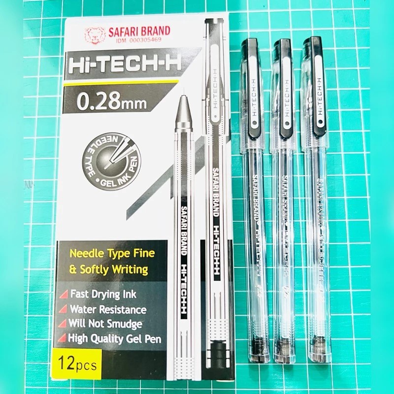 Jual Pulpen/gel pen Hi-Tech H Safari persegi 0,28 safari /pcs (satuan ...
