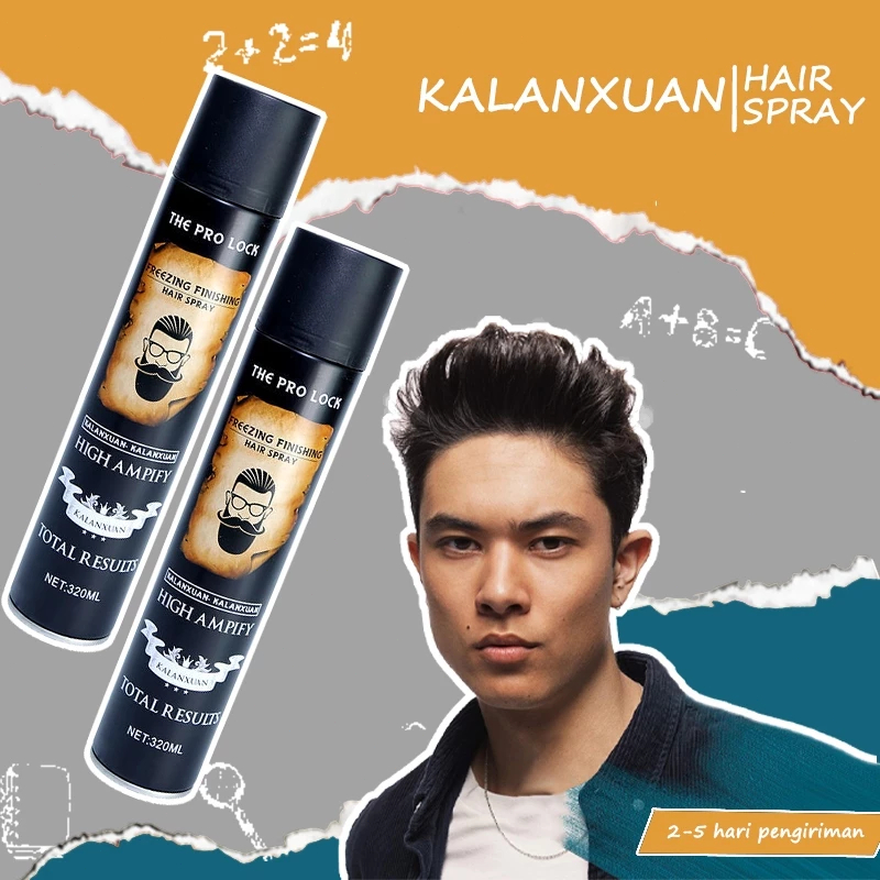 Jual Hair Spray Semprotan Penataan Rambut【320ml】Men's Hair Styling ...