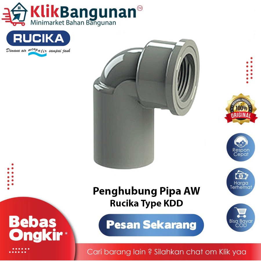 Jual RUCIKA KDD AW BERBAGAI UKURAN / RUCIKA KNEE DRAT DALAM / FITTING ...
