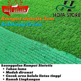 Jual Rumput sintetis 3CM rumput palsu, 1ROLL 2 Meter X 25 Meter ( green ...