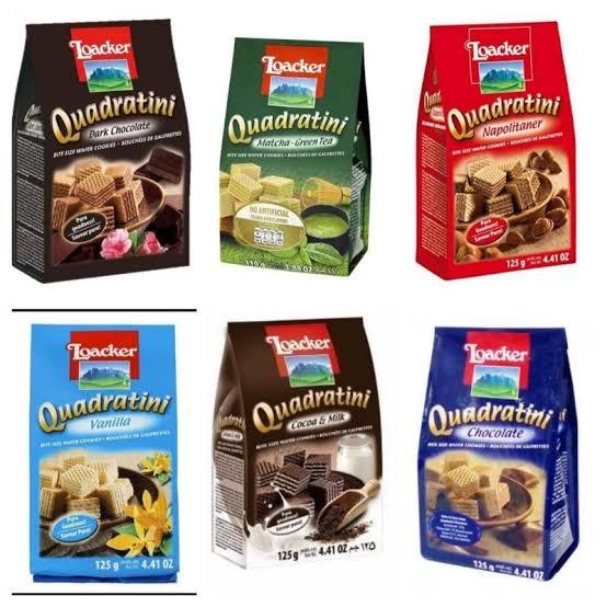 Jual Loacker quadratini 125gr wafer | Shopee Indonesia