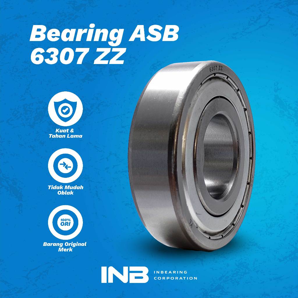 Jual Laker Bearing 6307 zz ASB INB Original ASB | Shopee Indonesia