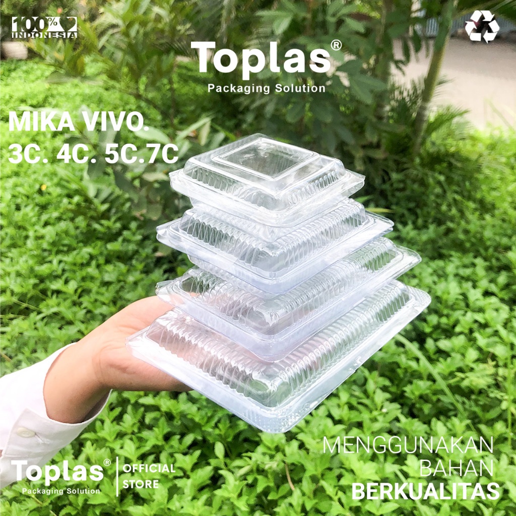Jual VIVO Mika 3C, 4C, 5C, 7C isi 100pcs / Mika Plastik Kotak / Mika ...