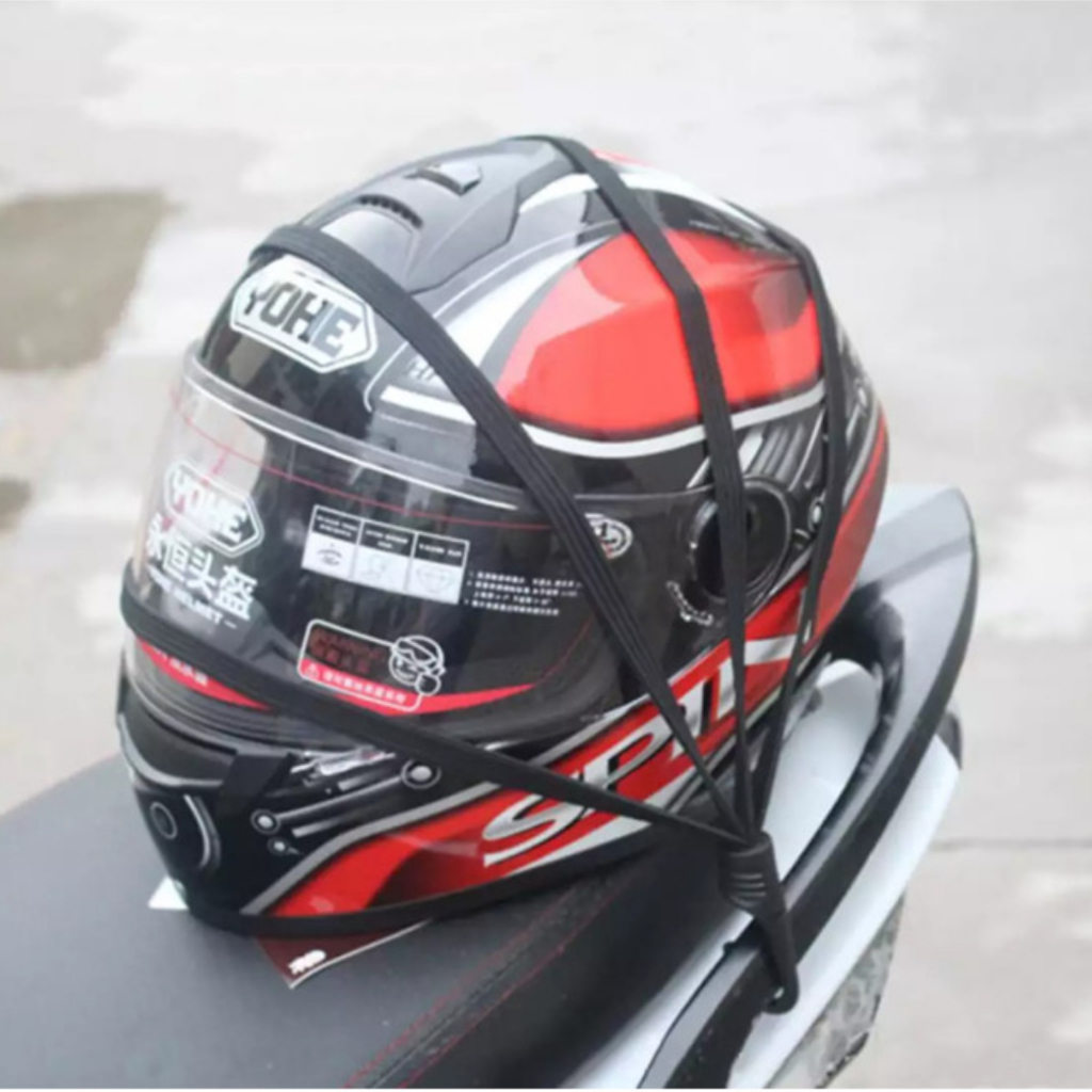 Jual Tali Helm jaring helm Tali Pengikat Helm elastis Helmet Rope Cargo ...