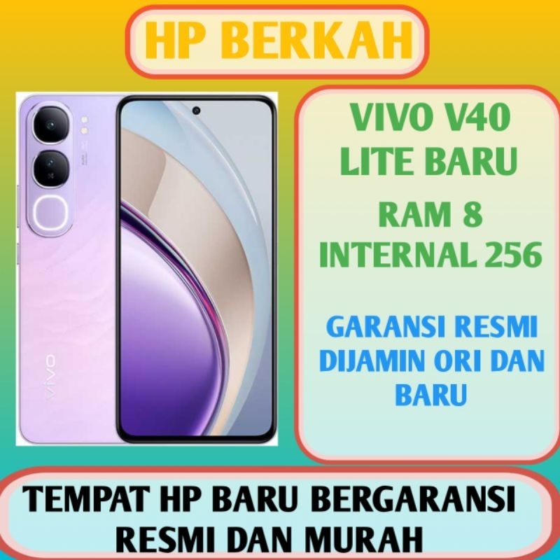 Jual vivo V40 lite 8/256 garansi resmi baru | Shopee Indonesia