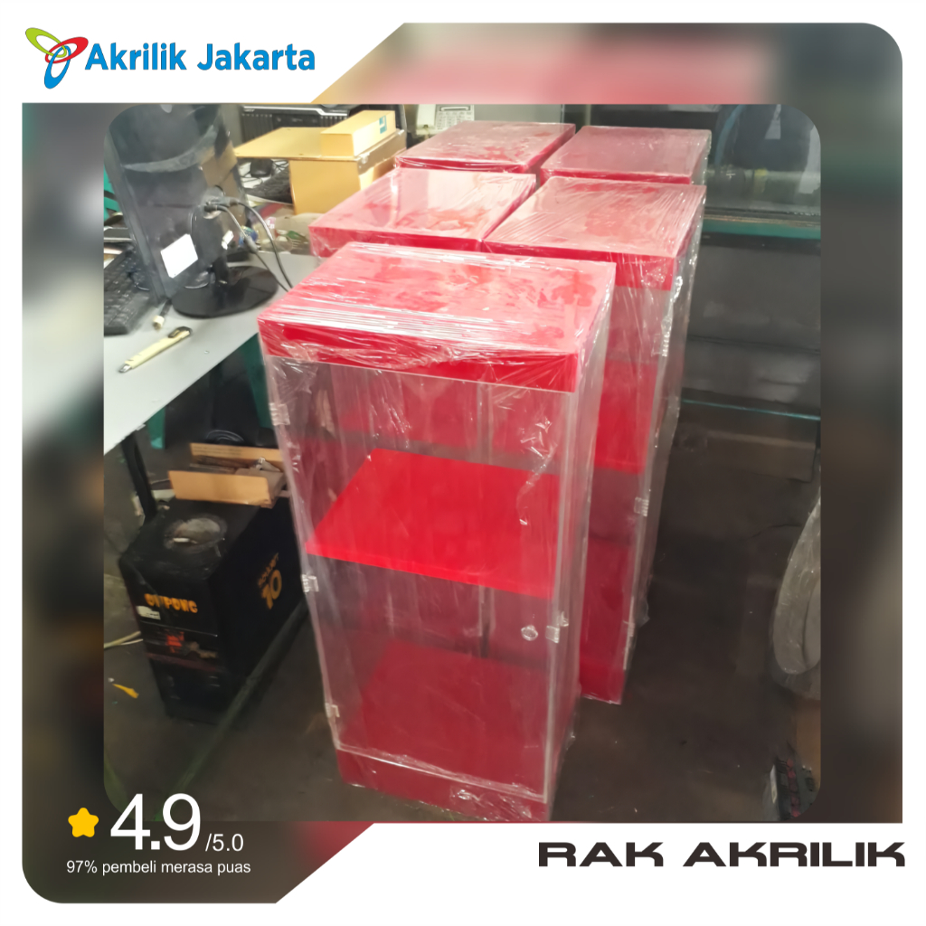 Jual Rak Oli SPBU | Rak Akrilik tebal 5mm | Shopee Indonesia