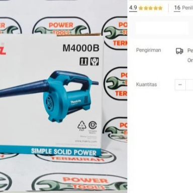 Jual MT 401 Blower Maktec Mesin Tiup Udara Angin Variable Speed MT401 ...