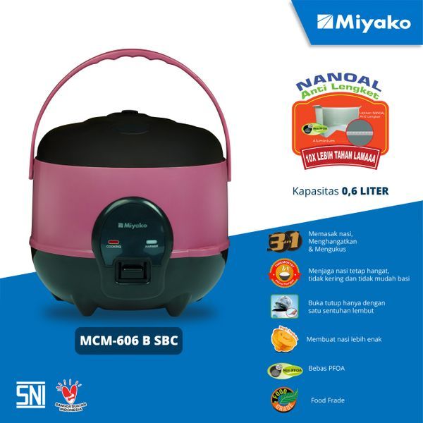Jual Magic Com Miyako MCM 606 B SBC | Shopee Indonesia