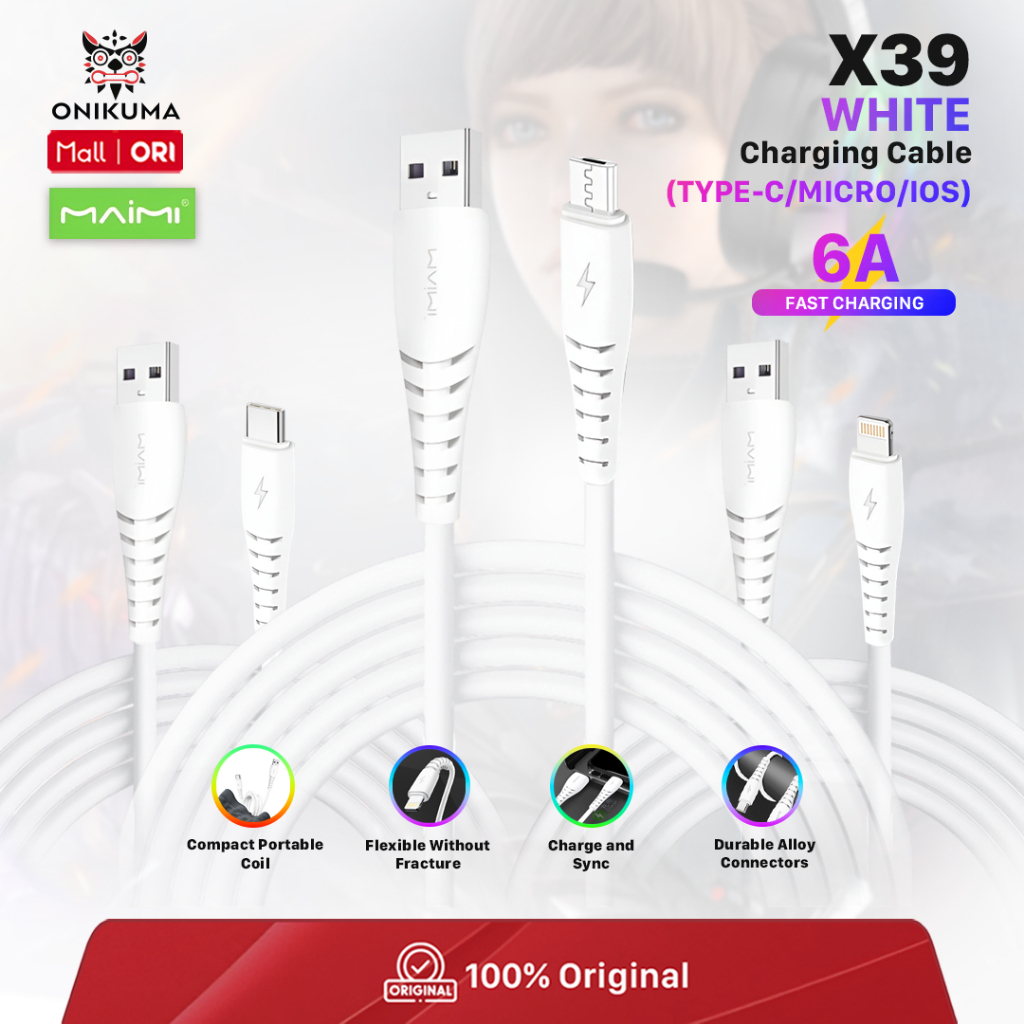 Jual Kabel Data Type C Micro Ios Maimi X39 6a Kabel Usb Casan Hp