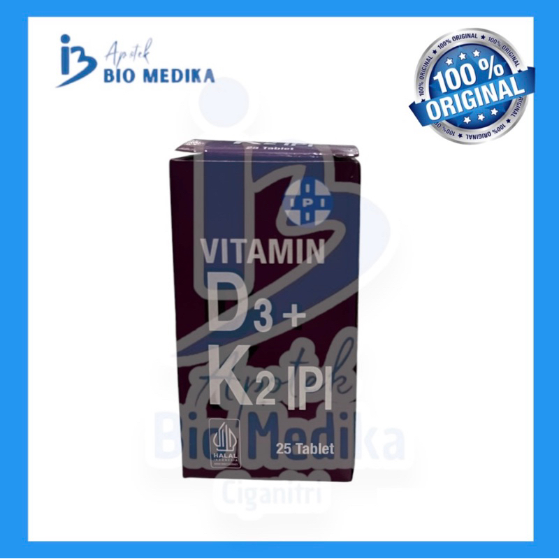 Jual VITAMIN D3 + K2 IPI ISI 25 TABLET | Shopee Indonesia