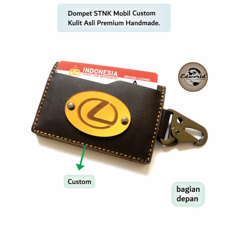 Jual Dompet STNK Mobil Custom Kulit Asli Premium Handmade | Shopee ...