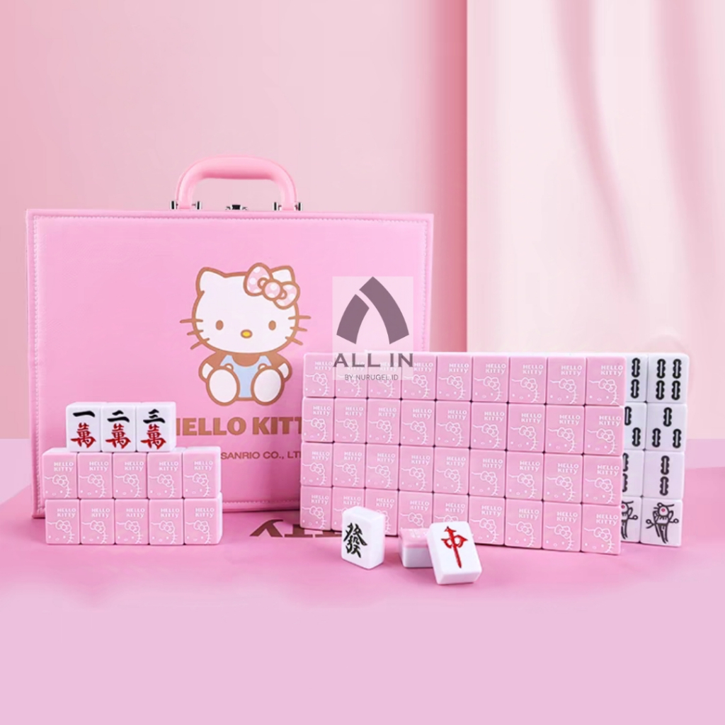 Jual Hello Kitty Mahjong 麻将 Complete Set Premium Quality | Shopee Indonesia