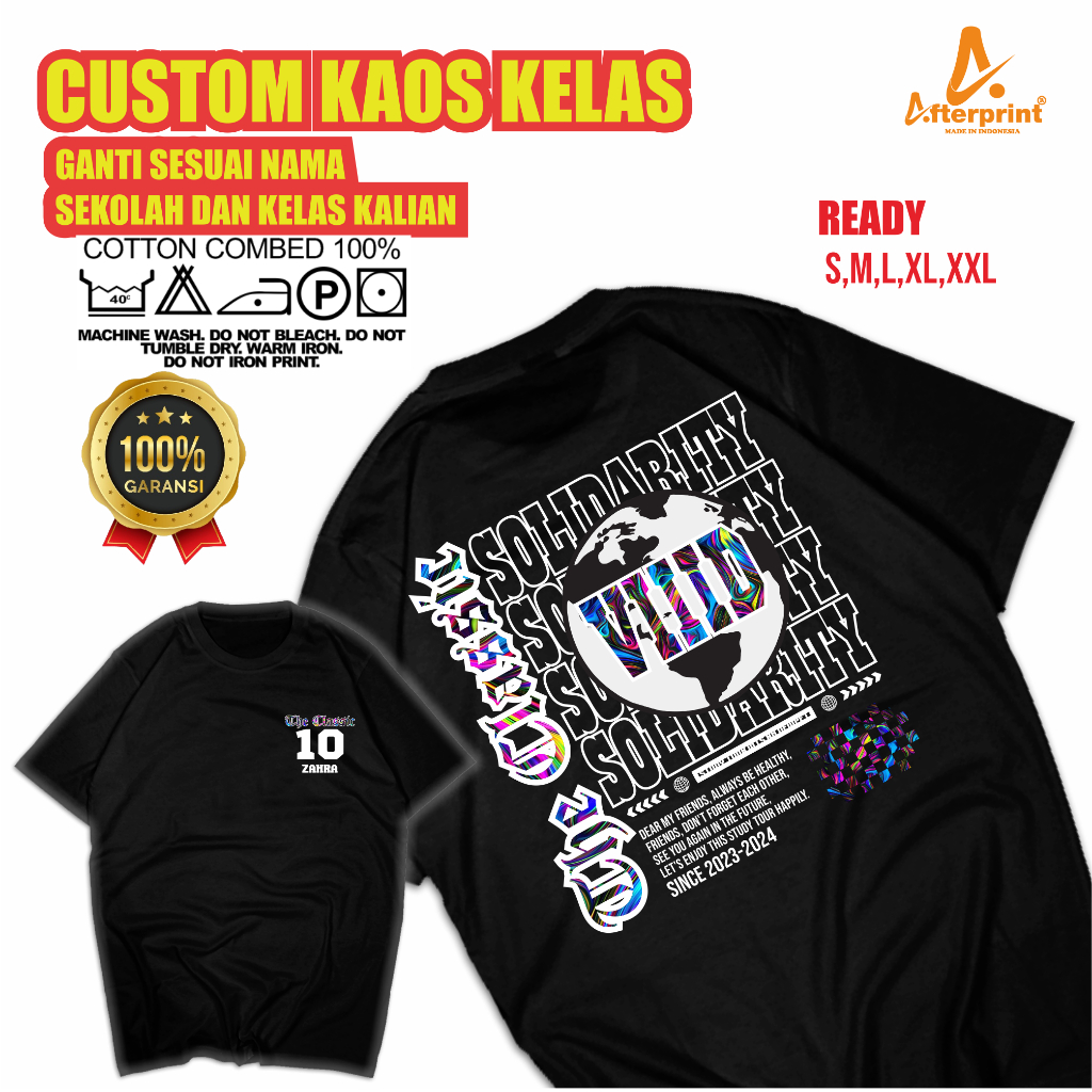 Jual Kaos kelas unik antri mainstream custom gambar dan kata kata menarik | Shopee Indonesia