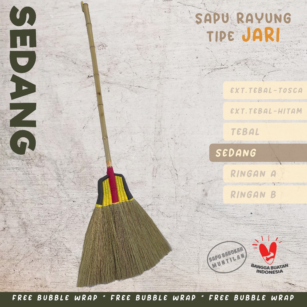 Jual Sapu Lantai Ijuk Rayung Tipe JARI - Ukuran SEDANG | Shopee Indonesia