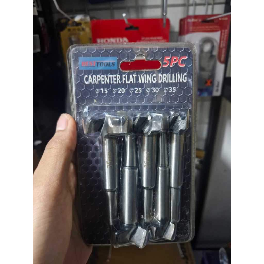 Jual Mata Bor Forstner Bit Pelubang Kayu Engsel Sendok Set isi 5 pcs ...