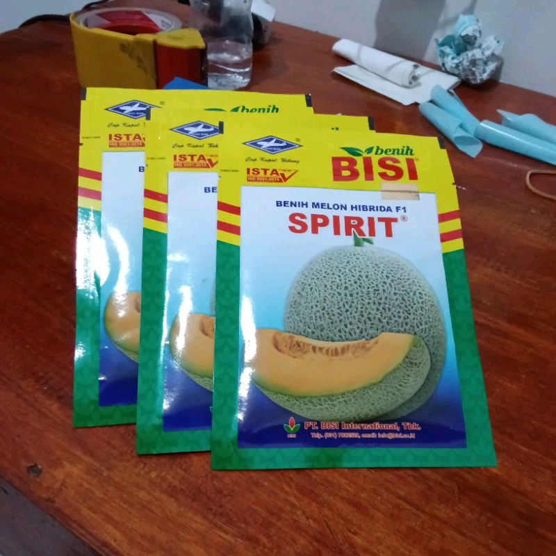 Jual Benih Bibit Melon Spirit F1, Tipe Jumbo, Cocok ditanam di dataran ...