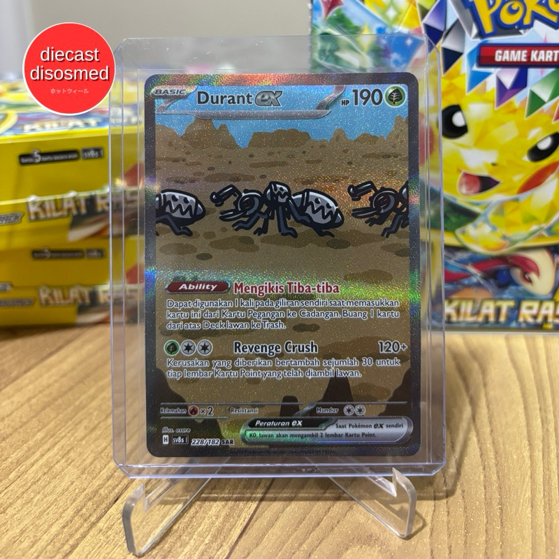 Jual Kartu Pokemon Durant EX SAR Kilat Rasi Original 228/182 | Shopee ...